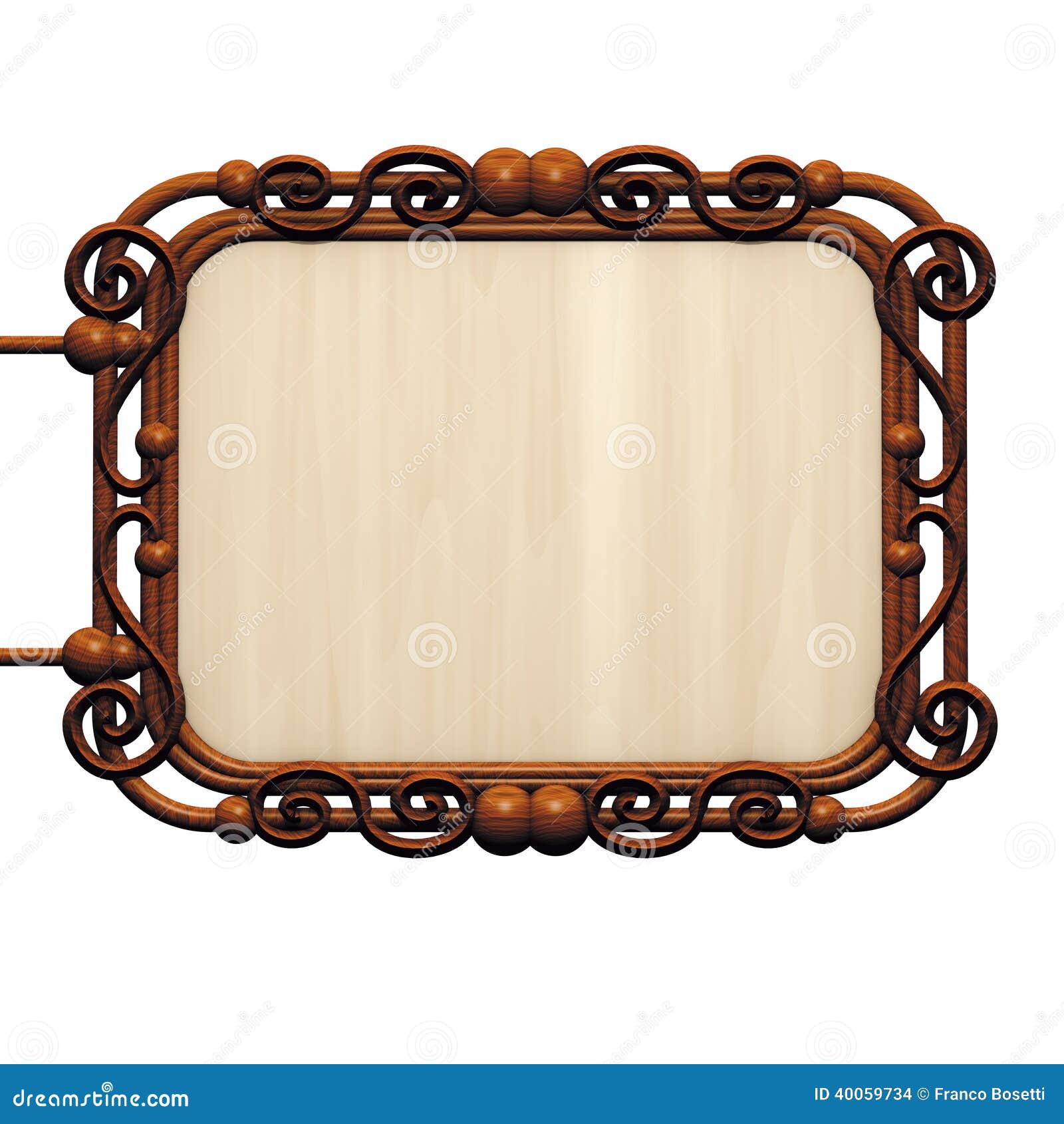 Teaches Rectangular Wooden stock illustration. Illustration of outdoor ...