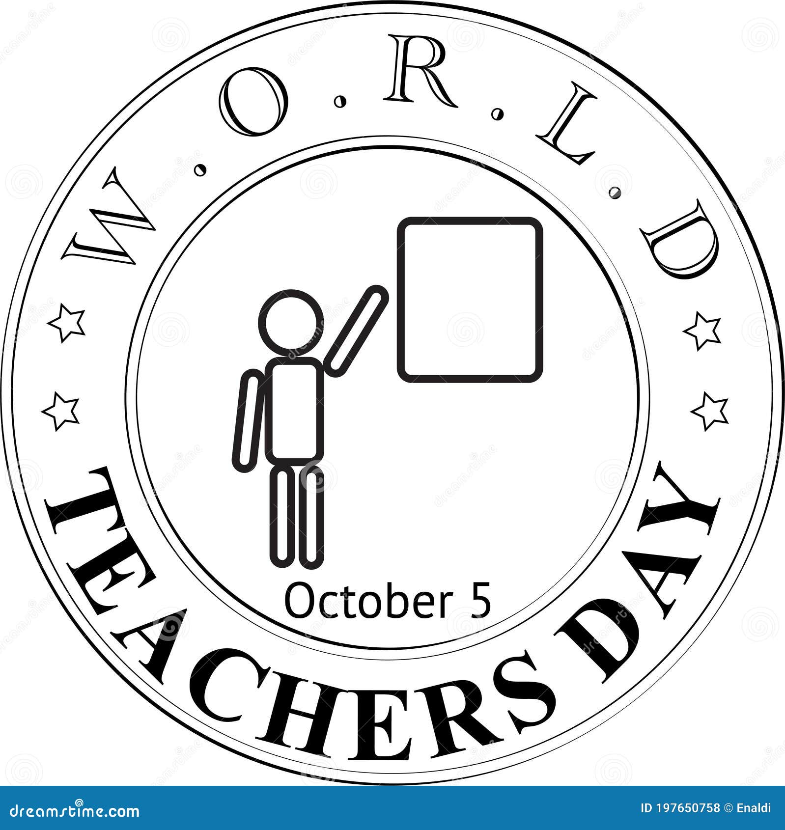 World Teachers Day Sign and Symbol Stock Vector - Illustration of ...