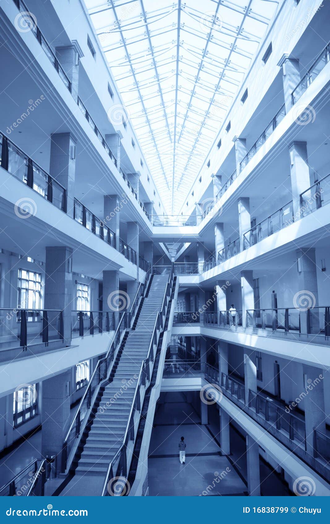 Teaching building stock image. Image of handrail, glass - 16838799