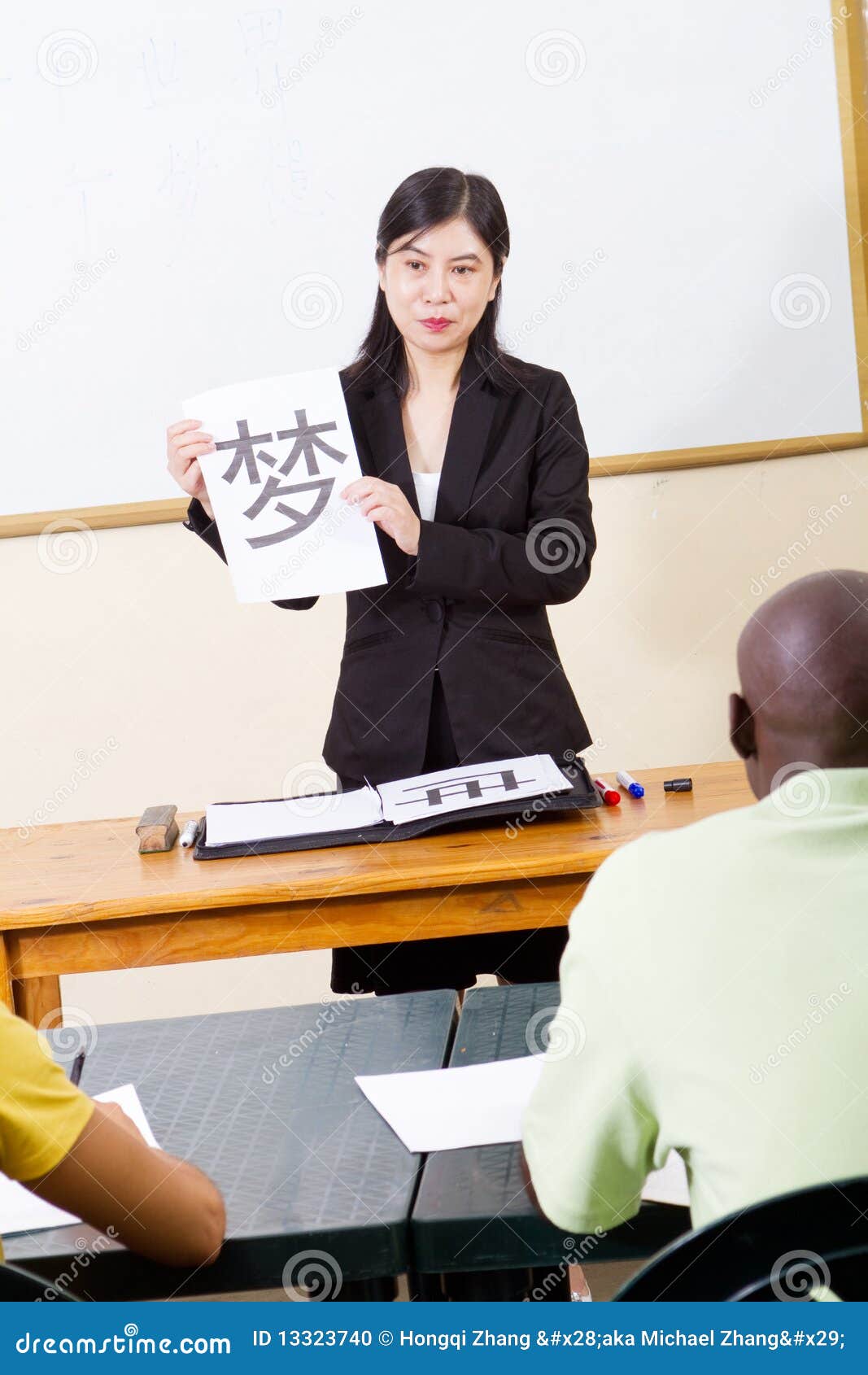 Teaching chinese language stock photo. Image of confident - 13323740