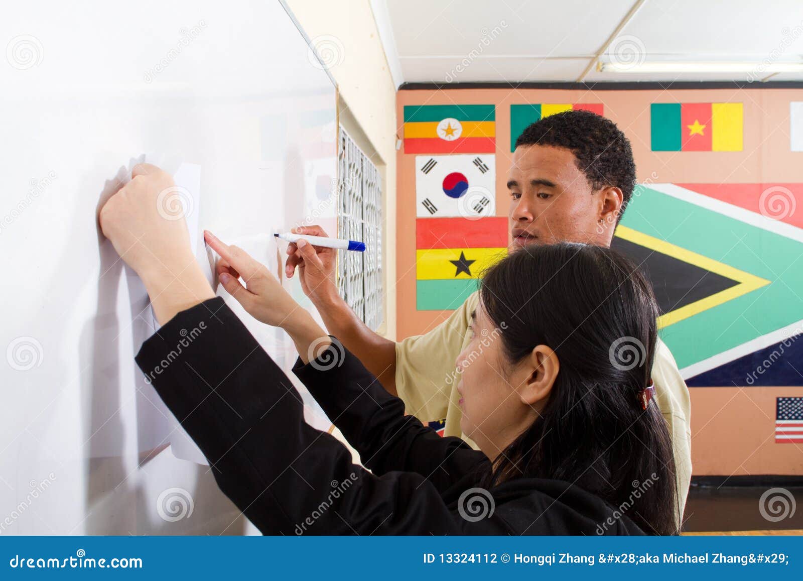 Teaching chinese writing stock photo. Image of happy - 13324112