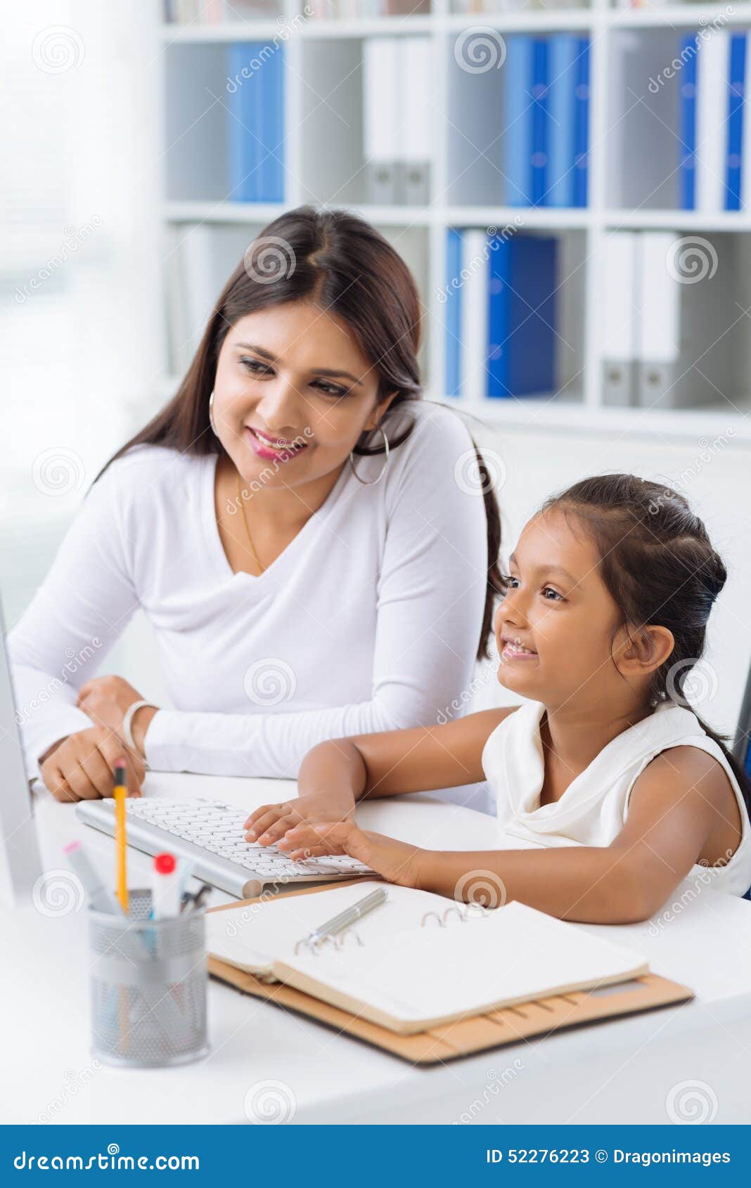 Teaching daughter stock image. Image of child, interaction - 52276223