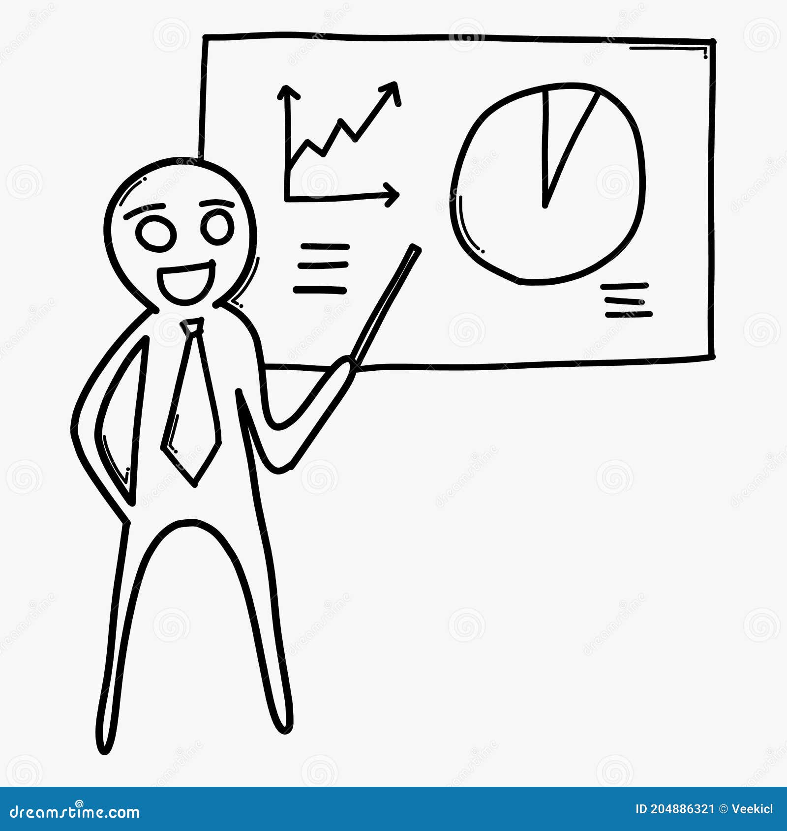 Teaching. Doodle Vector Icon. Drawing Sketch Illustration Hand Drawn ...