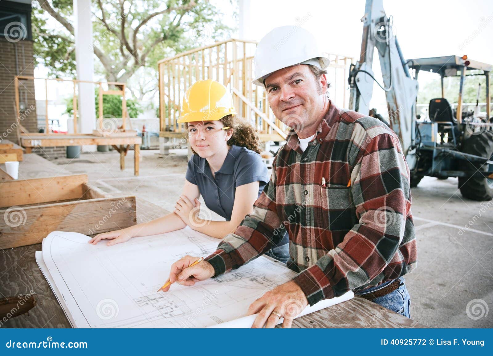 Teaching Engineering To Student Stock Photo - Image of building ...