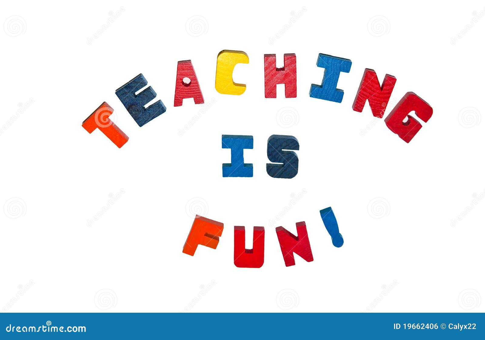 Teaching is Fun stock photo. Image of wooden, learning - 19662406