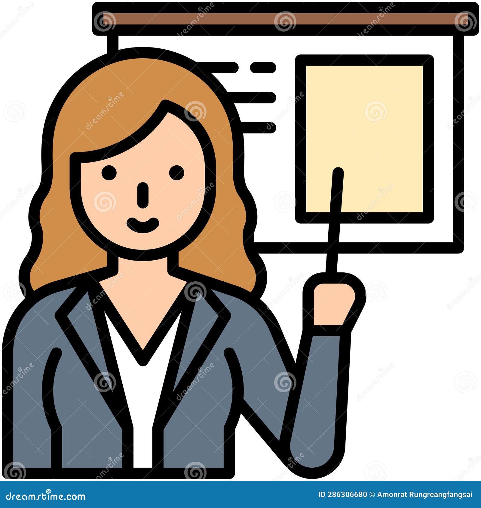 Teaching Icon, an Avatar that is Related To Education Stock Vector ...