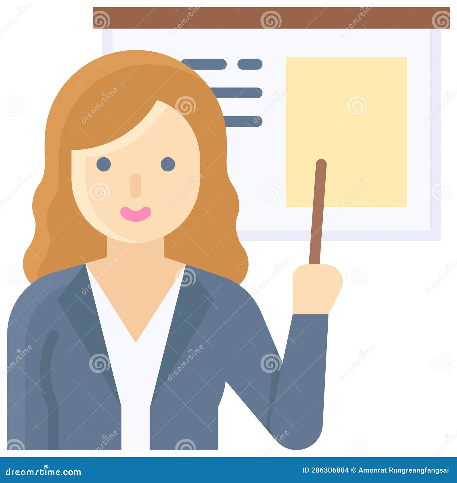 Teaching Icon, an Avatar that is Related To Education Stock Vector ...