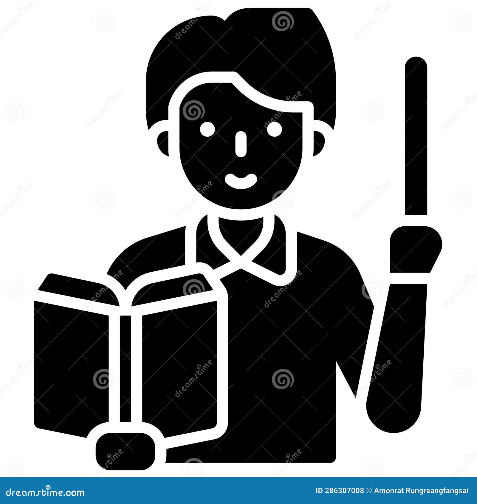 Teaching Icon, an Avatar that is Related To Education Stock Vector ...