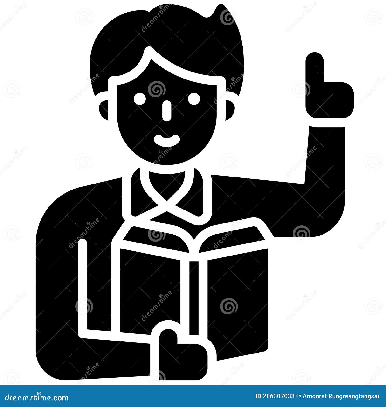 Teaching Icon, an Avatar that is Related To Education Stock Vector ...