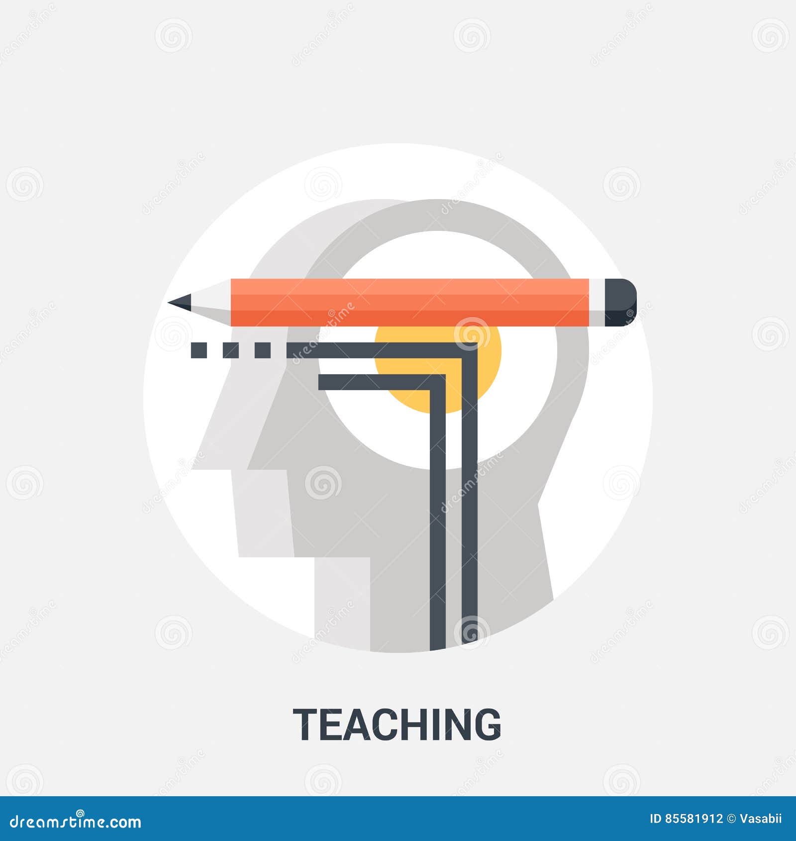 Teaching Icon, Linear Isolated Illustration, Thin Line Vector, Web ...