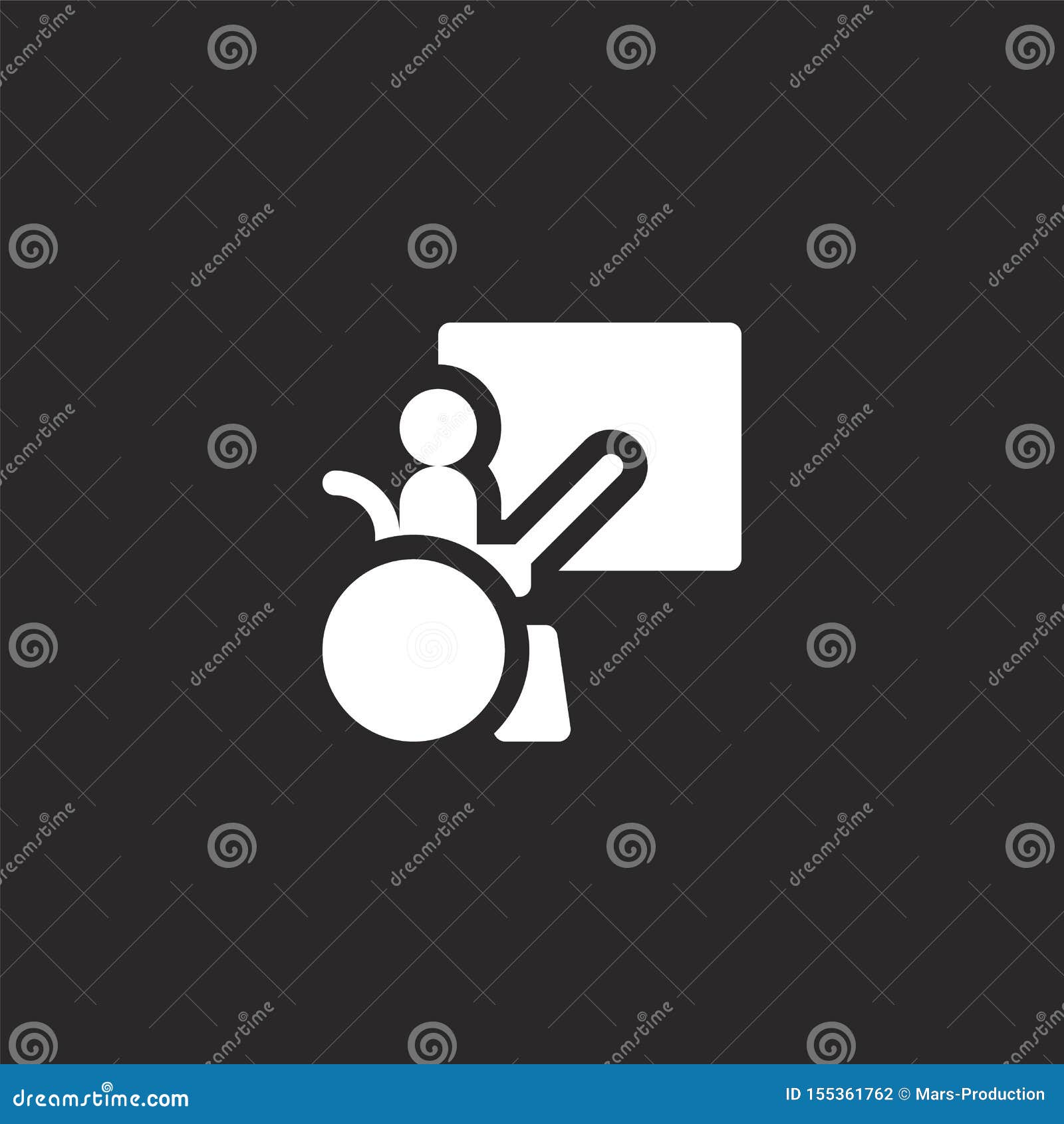Teaching Icon Vector. Trendy Flat Teaching Icon From Artificial ...