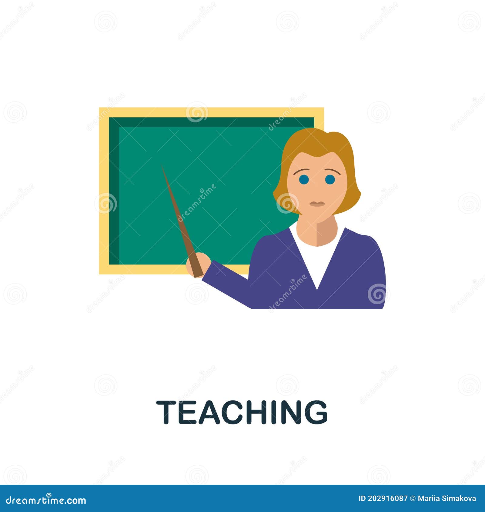 Teaching Icon. Simple Element from Online Education Collection ...