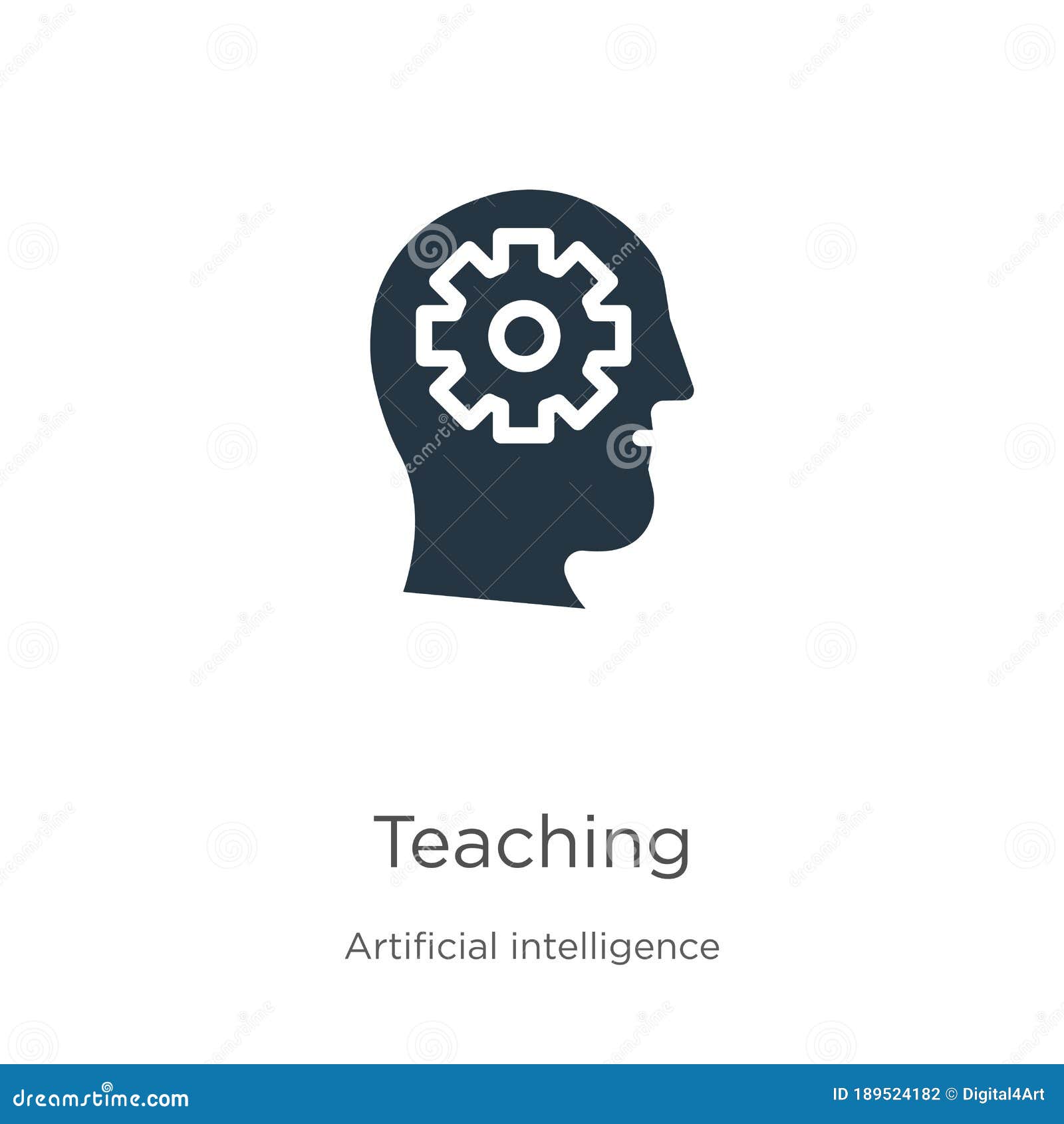 Teaching Icon Vector. Trendy Flat Teaching Icon from Artificial ...