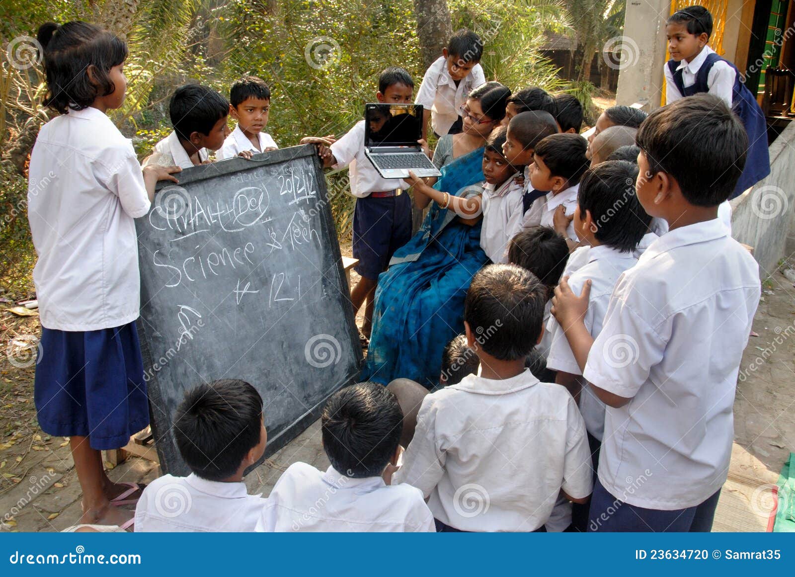 Teaching in India editorial image. Image of woman, look - 23634720