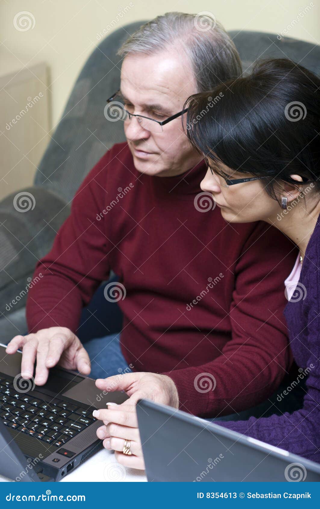 Teaching laptop usage stock image. Image of home, keyboards - 8354613