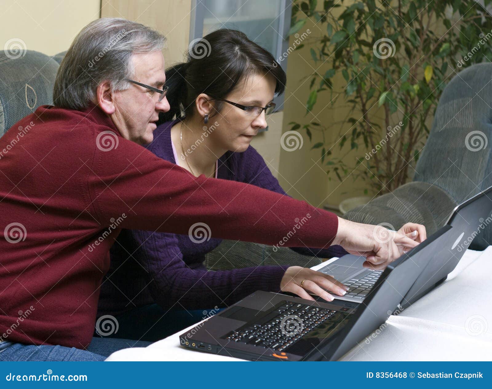 Teaching laptop usage stock photo. Image of keyboards - 8356468