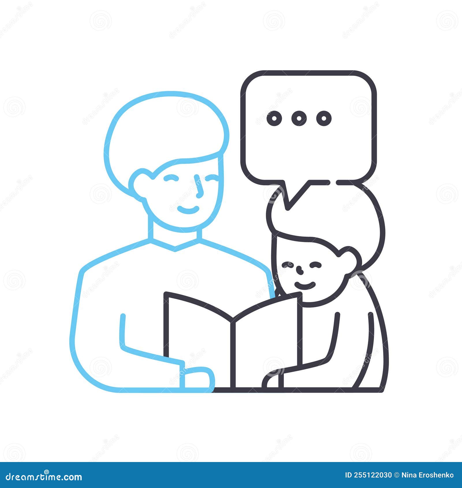 Teaching Line Icon, Outline Symbol, Vector Illustration, Concept Sign ...