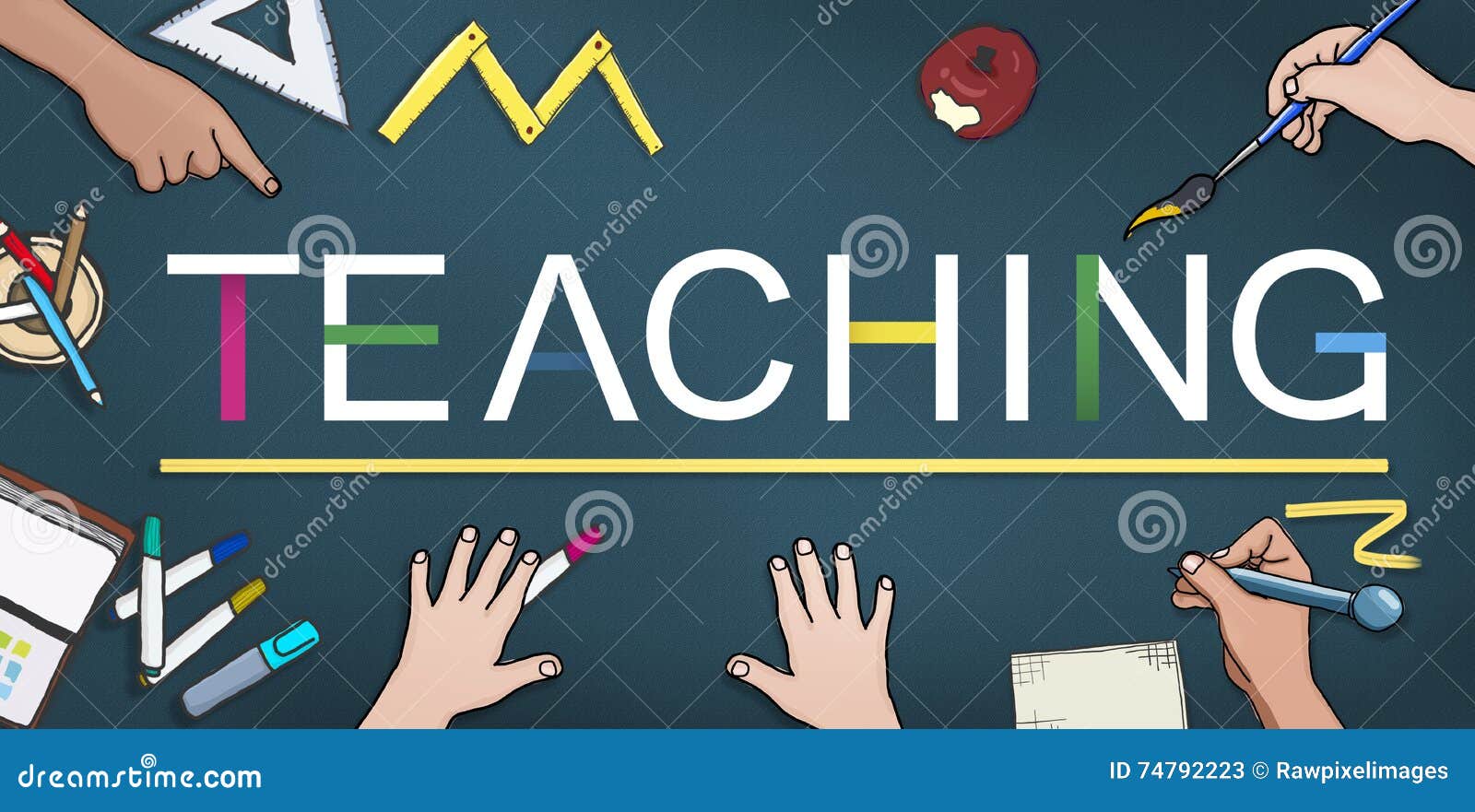 Teaching Teach Teacher Training Development Concept Stock Illustration ...