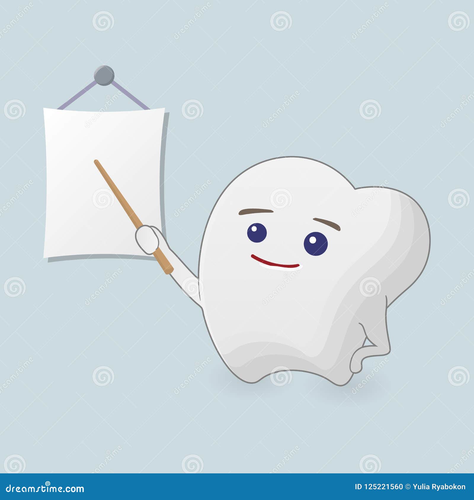 Teaching Tooth Illustration Stock Illustration - Illustration of dental ...