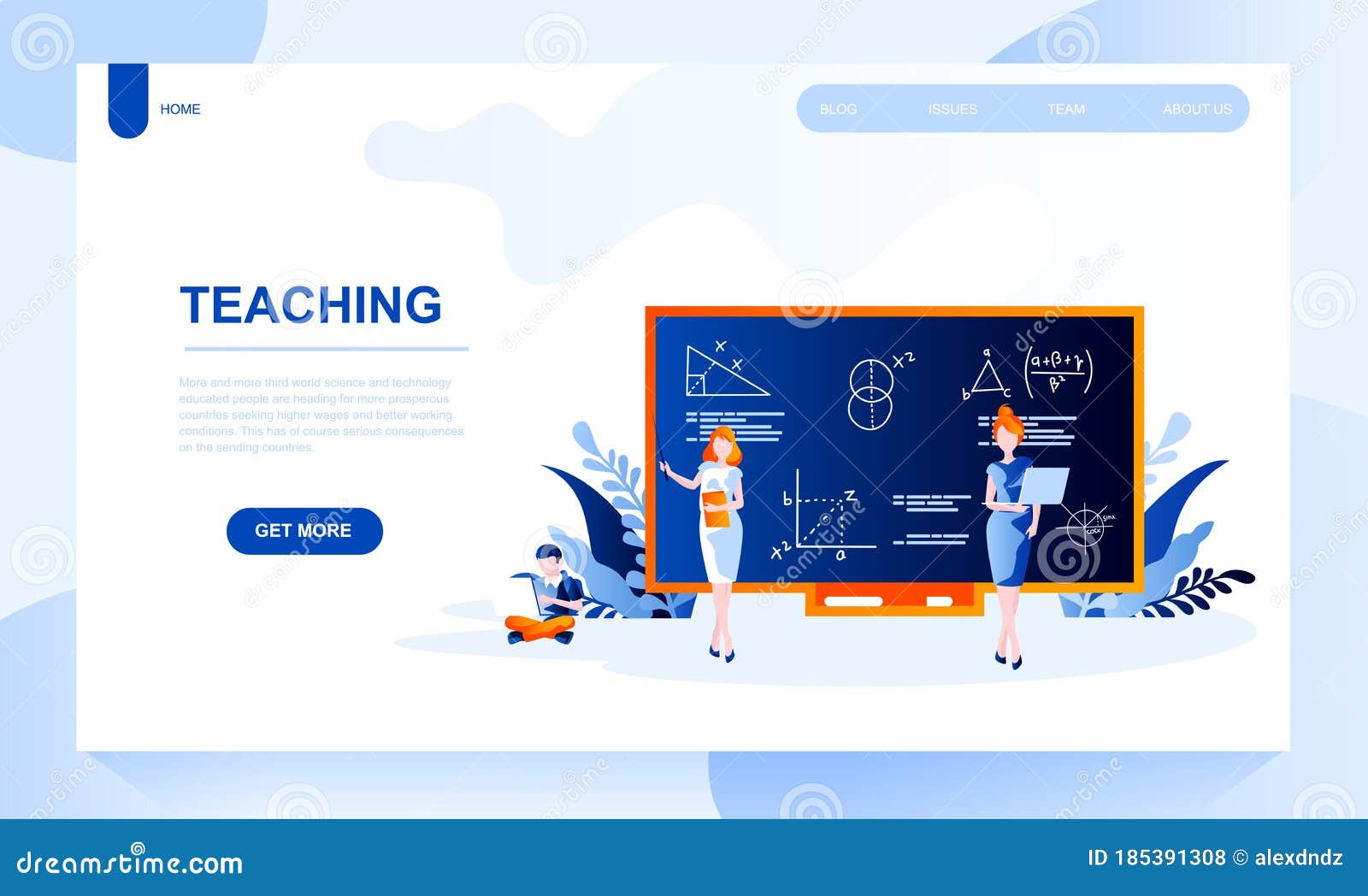 Teaching Vector Icon On White Background. Flat Vector Teaching Icon ...