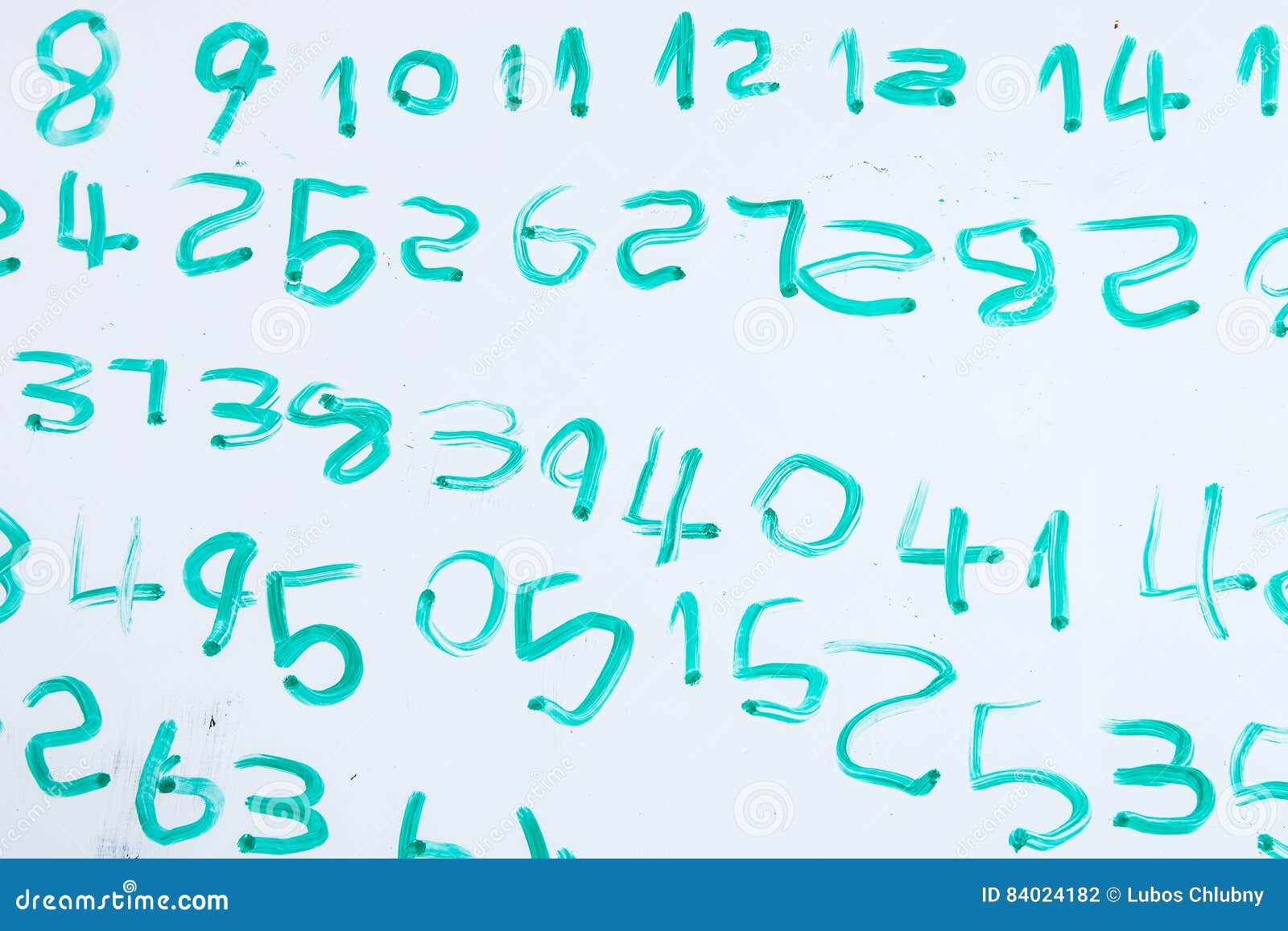 Teaching Writing Number on Children`s Board Stock Photo - Image of ...