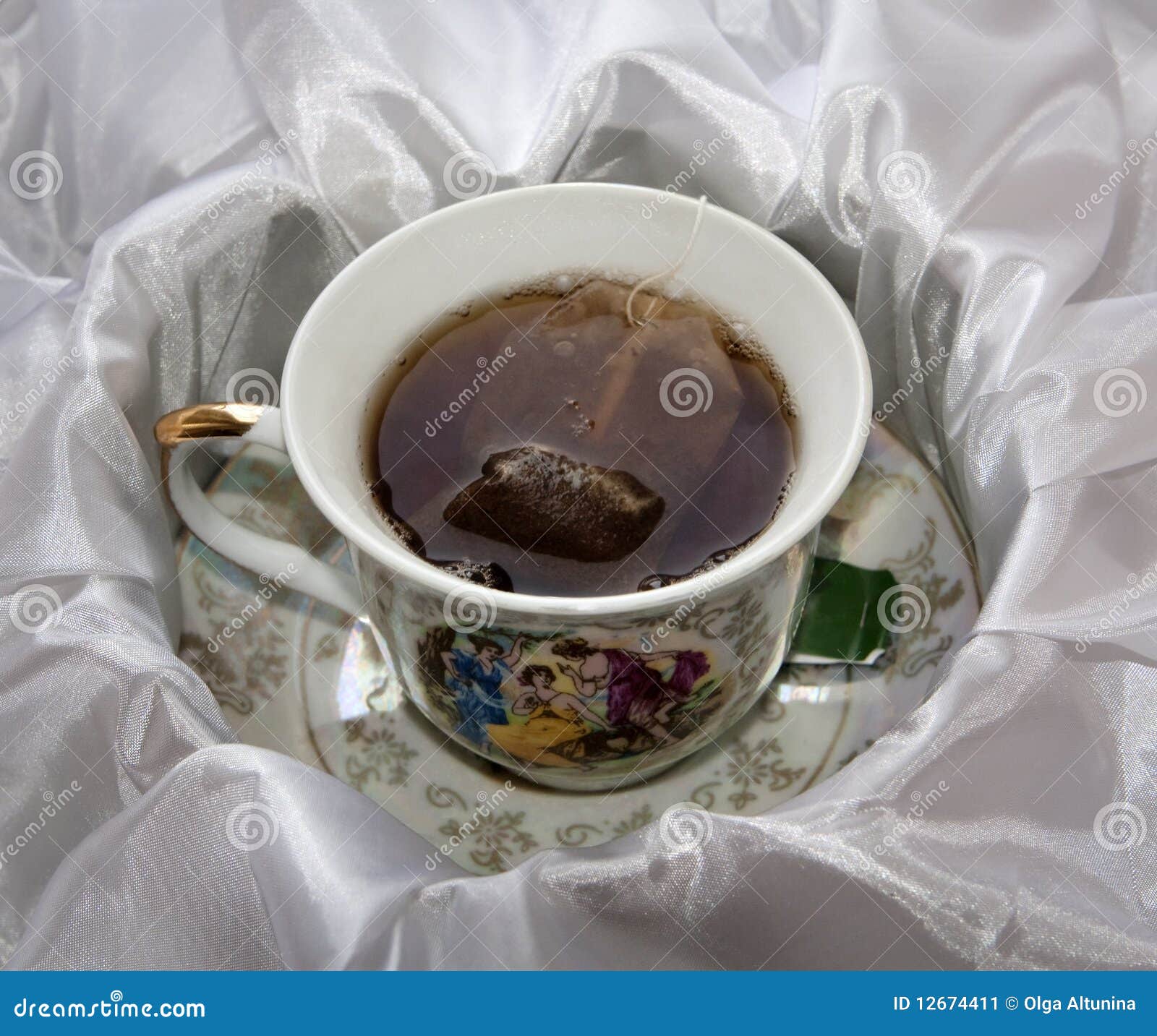 Teacup stock image. Image of container, teacup, brown - 12674411