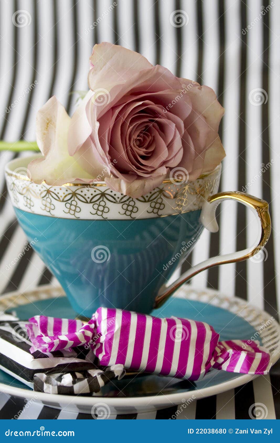 Teacup stock photo. Image of black, teacup, stripes, antique - 22038680