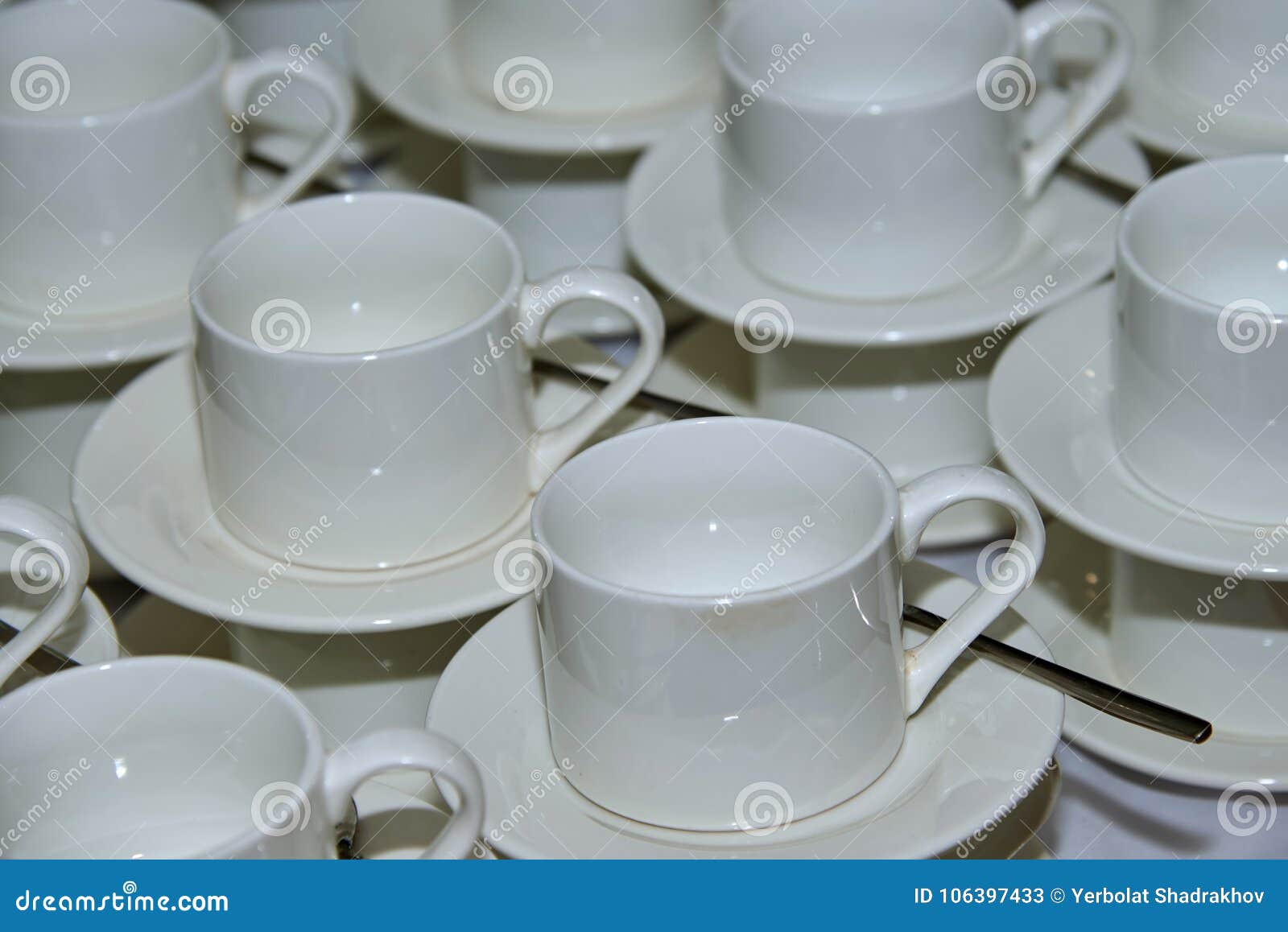 Empty white cup for tea. stock image. Image of view - 106397433