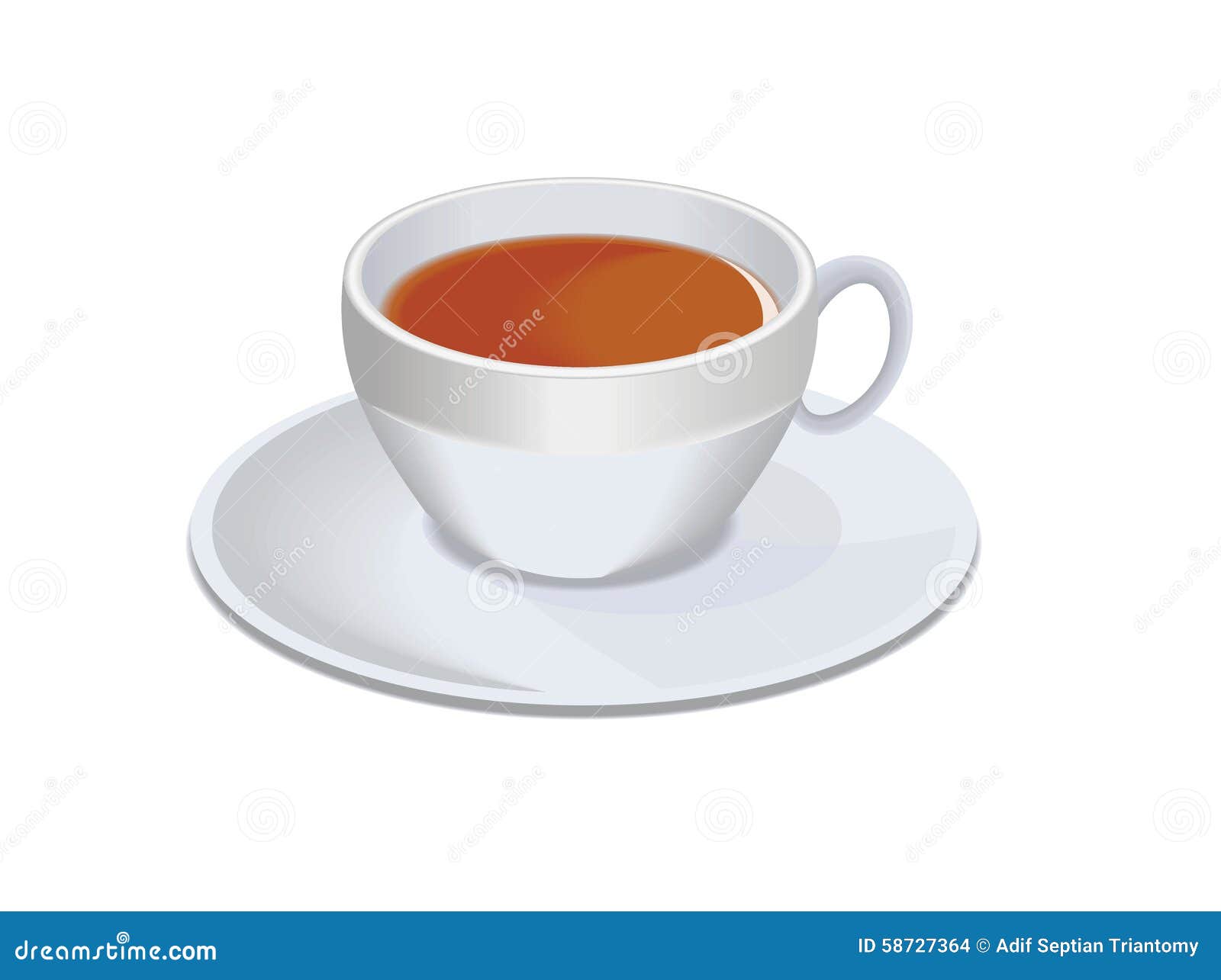 Teacup simple illustration stock vector. Illustration of relaxing ...