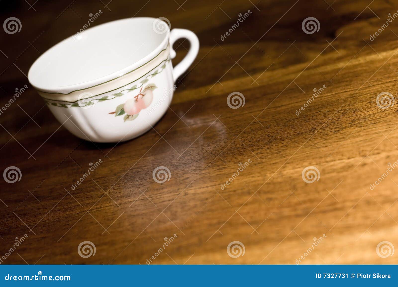 Teacup on table stock image. Image of shining, porcelain - 7327731