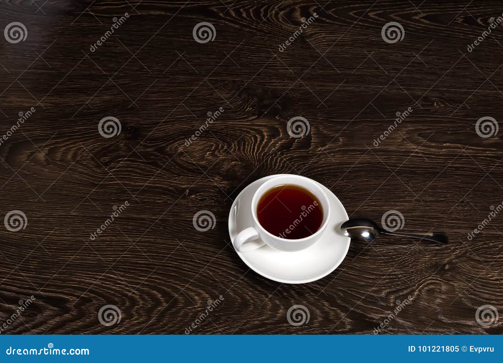 A Teacup with Tea on the Table Stock Image - Image of wooden, liquid ...