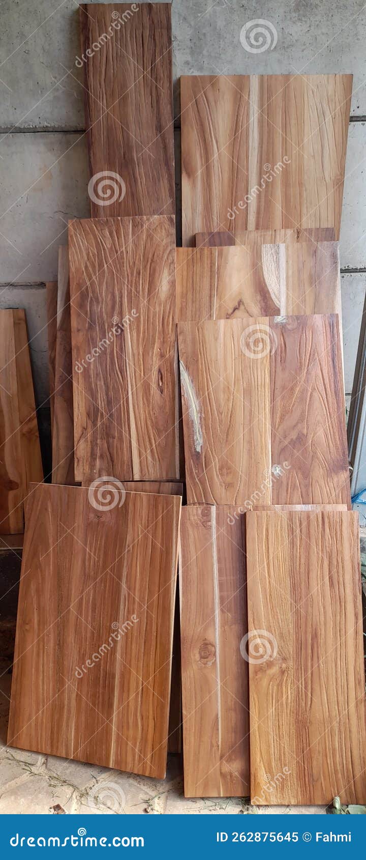 Teak Wood with Beautiful Grain To Complement the Interior Stock Image ...
