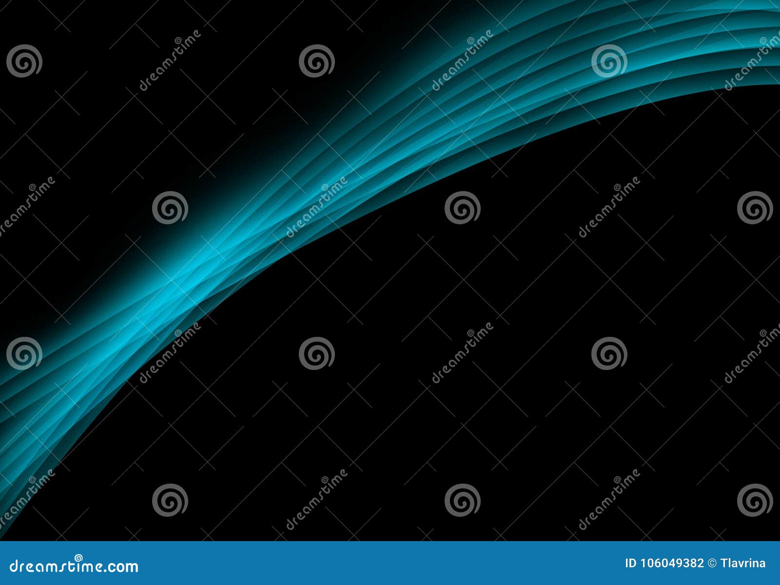 Teal Abstract Curve Geometric Background. Design Element Template ...