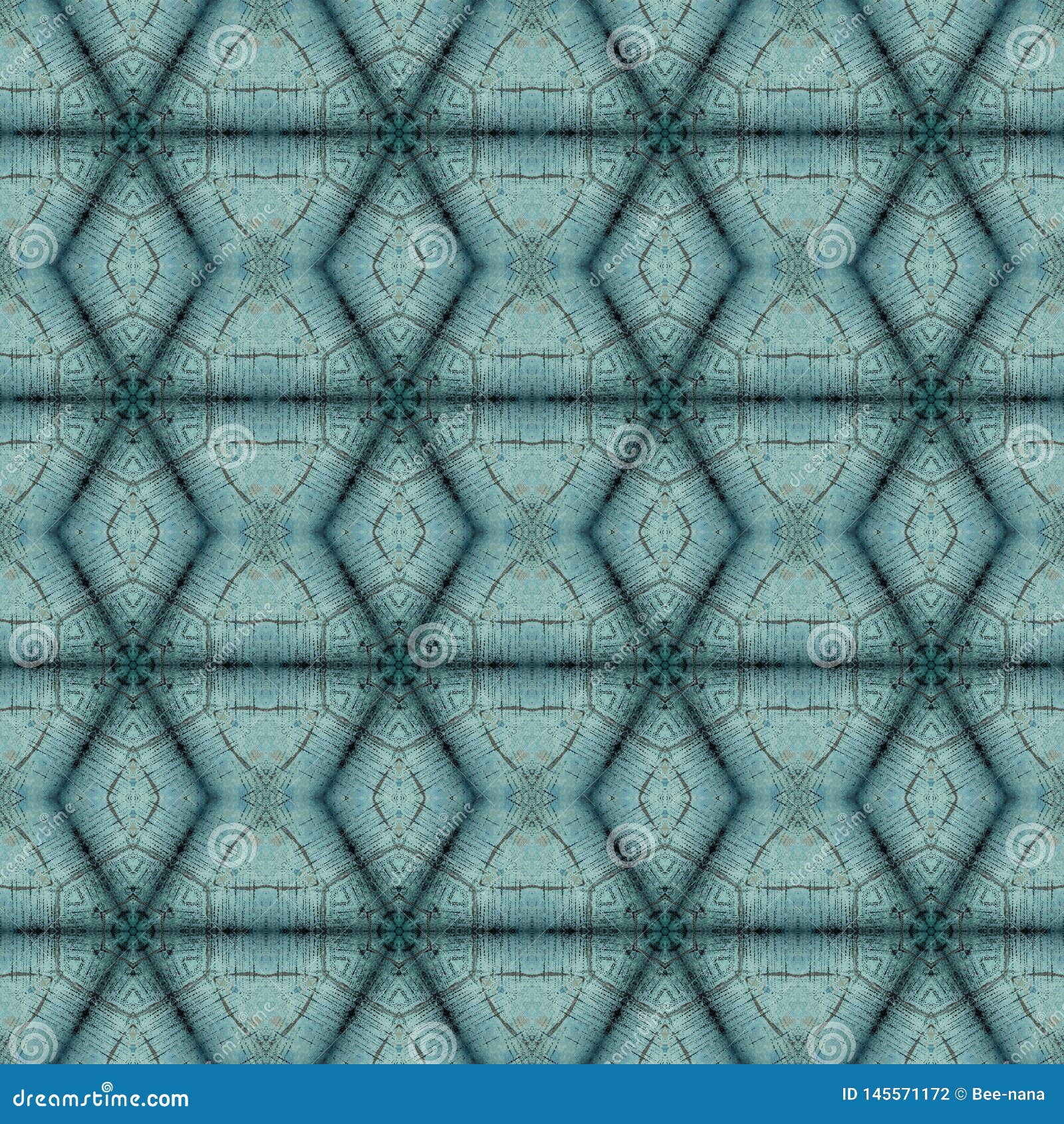 Teal Abstract Seamless Texture Pattern Illustration with Triangular ...