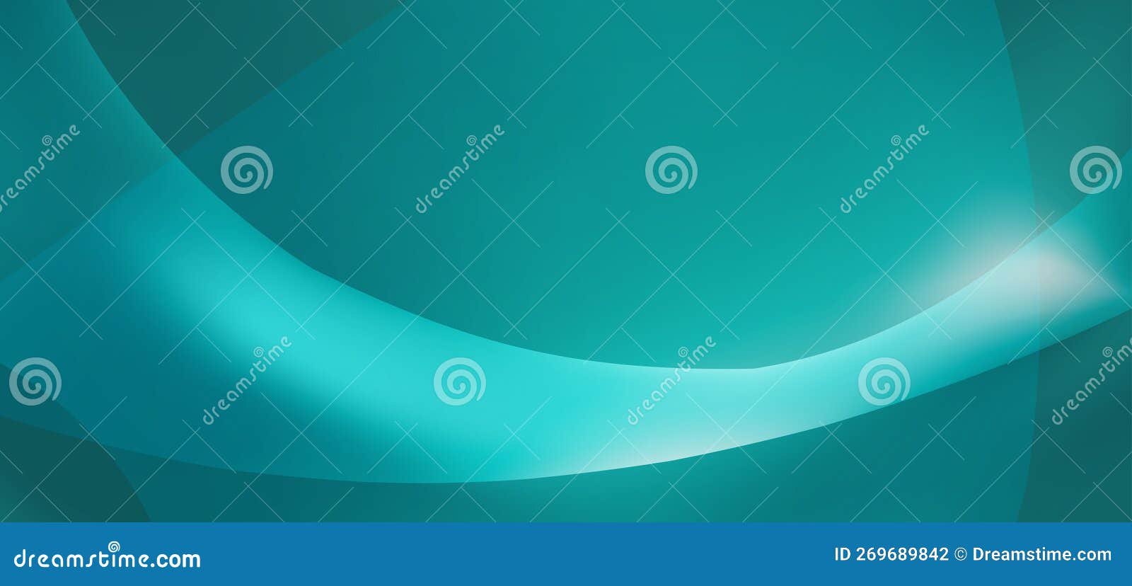 Teal Background. Abstract Light Bluish Cyan Pattern with Curved Line ...