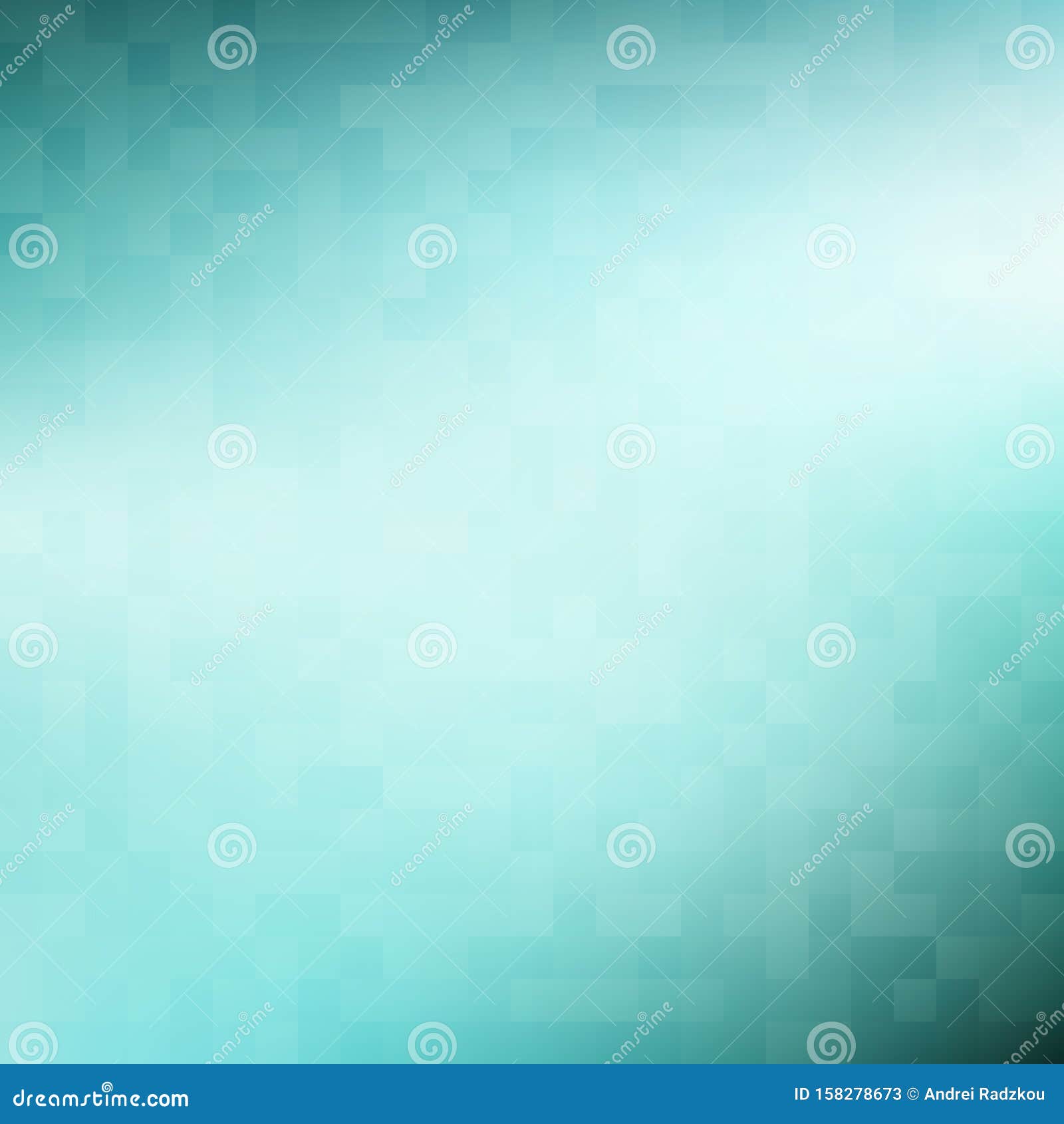 Teal Background with Gradient Textured by Squares. Vector Pattern Stock ...