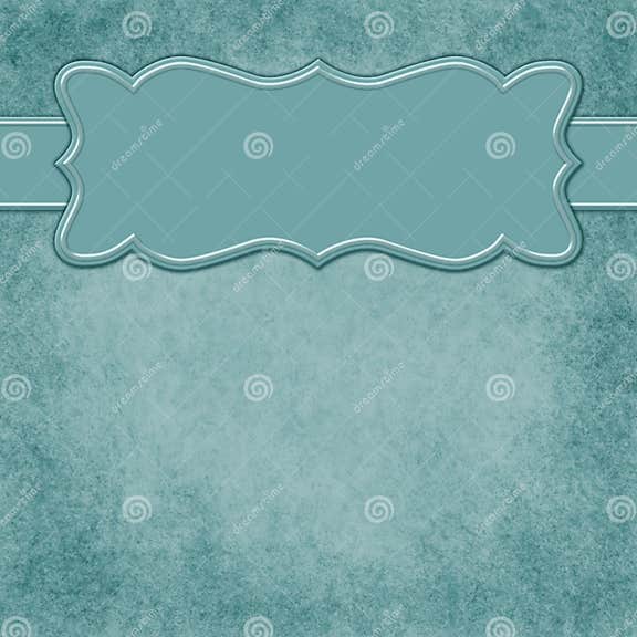 Teal Background with Header Banner Stock Illustration - Illustration of ...