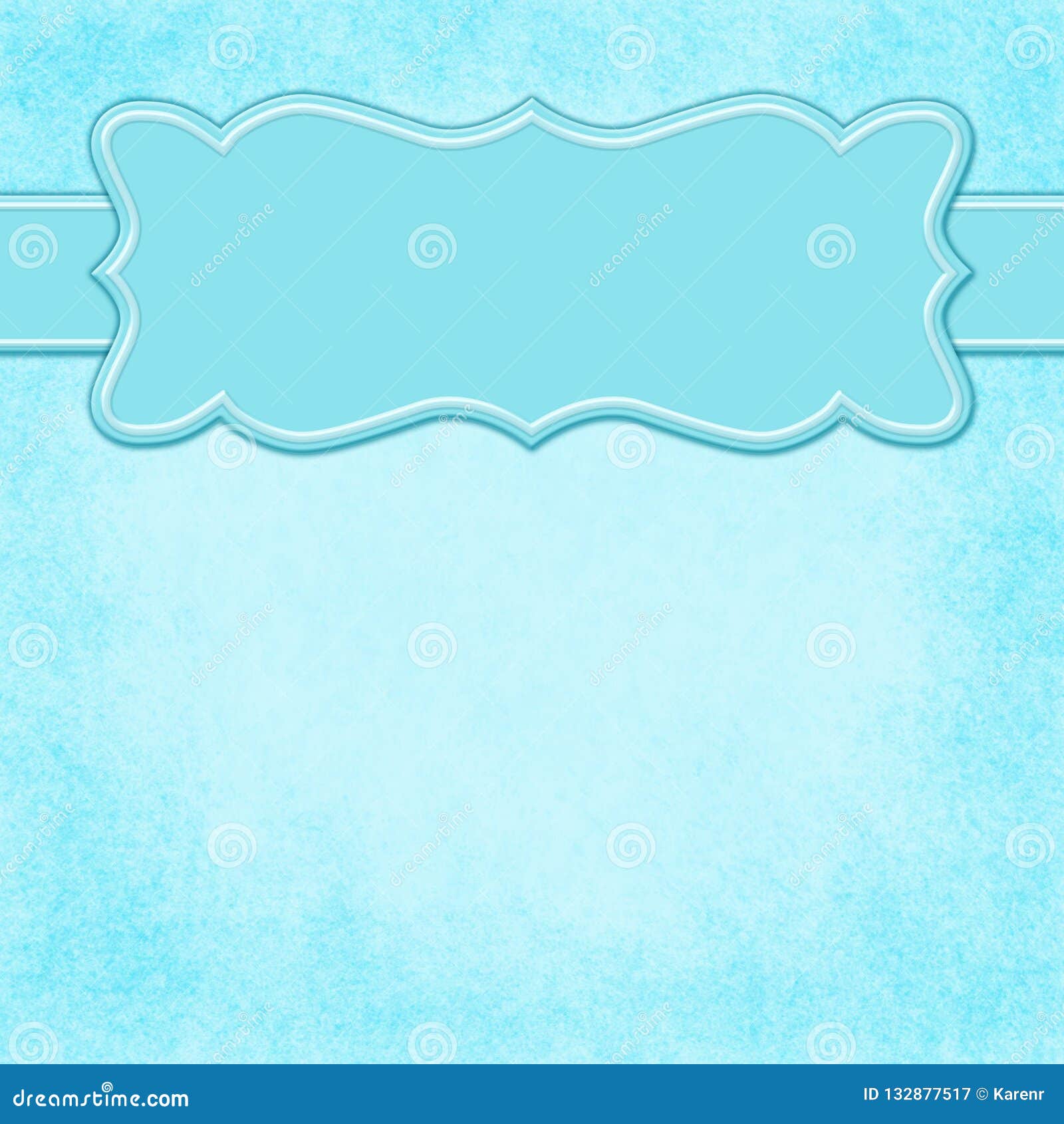 Teal Background with Header Banner Stock Illustration - Illustration of ...