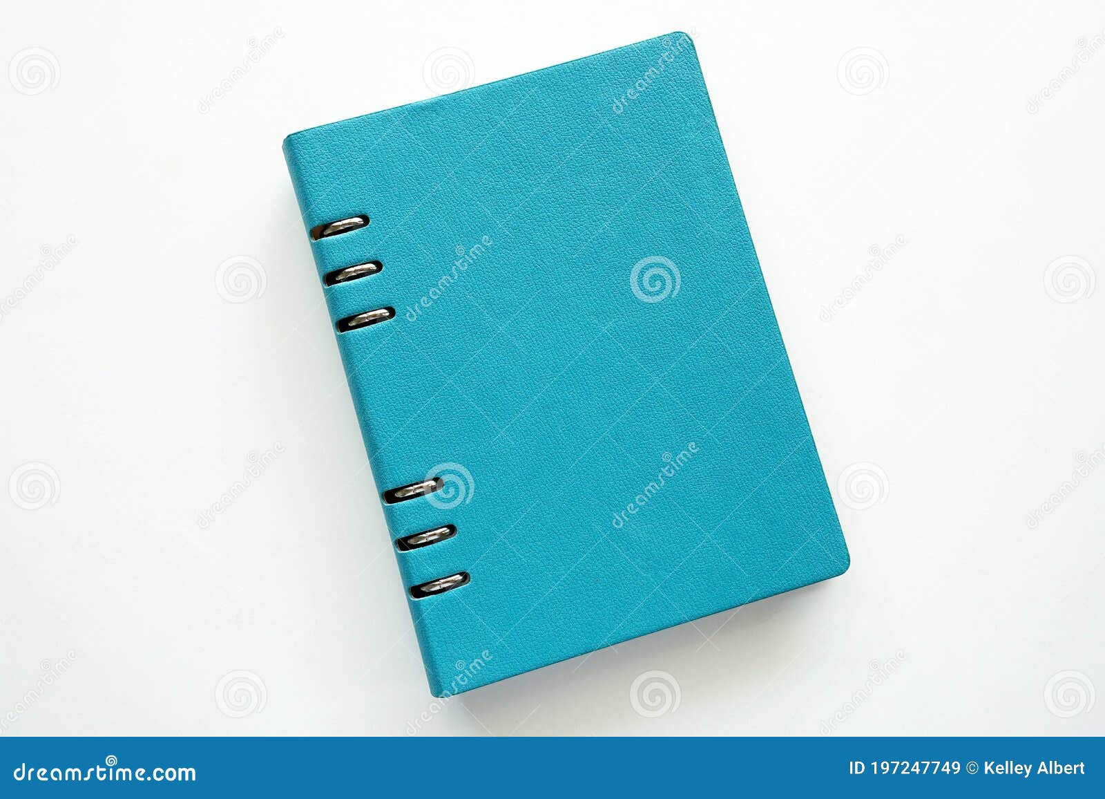 Teal Blue A5 Ring Binder | Planner Stock Image - Image of paper ...