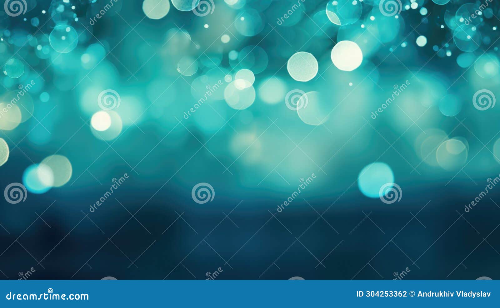 Teal Bokeh Background, Abstract Illustration Stock Illustration ...