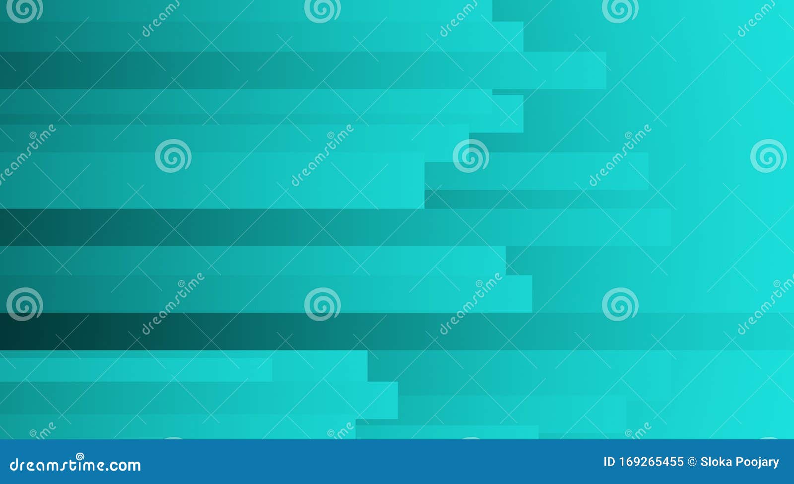 Teal Colored Horizontally Placed Thin Transparent Rectangle Shapes ...