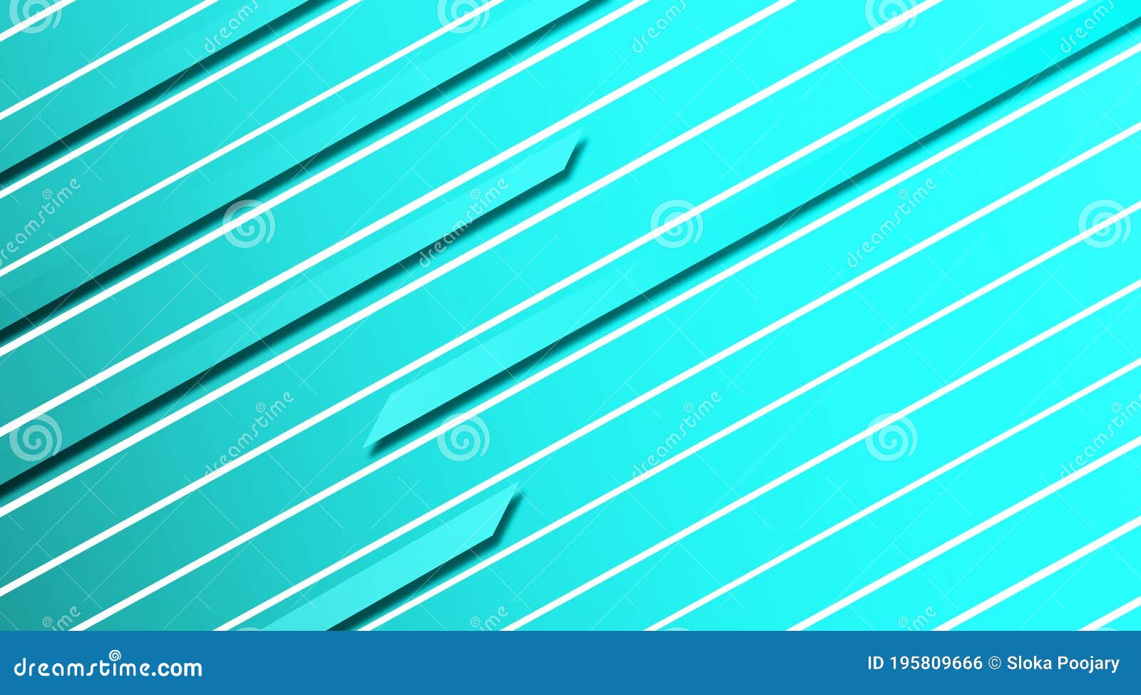Teal Colored Thick Diagonal Lines Design with Shadow Effect ...