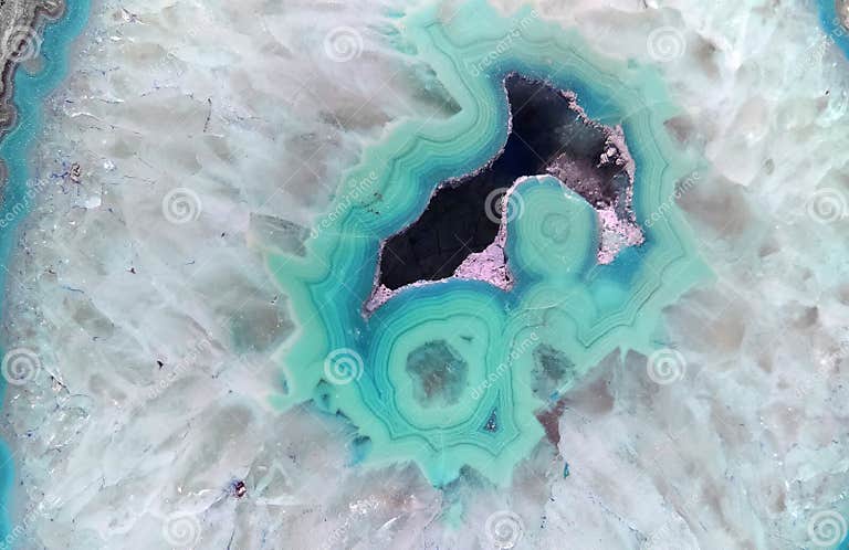 Teal Geode Gemstone Background Stock Photo - Image of green, rock: 90977706