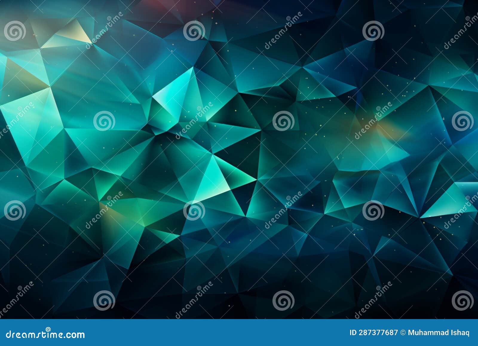 Teal Geometry, Abstract Vector Background Adorned with Intriguing ...