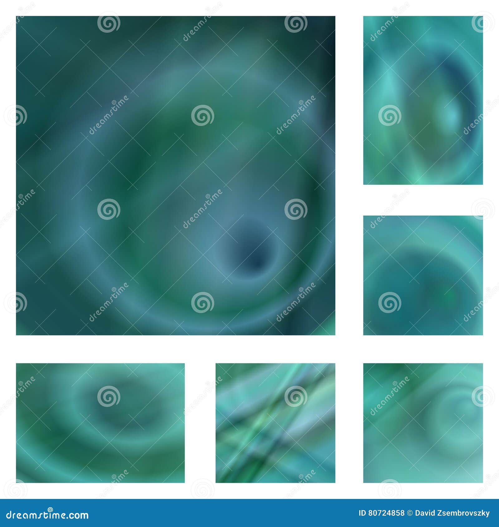 Teal Gradient Abstract Background Design Set Stock Vector ...
