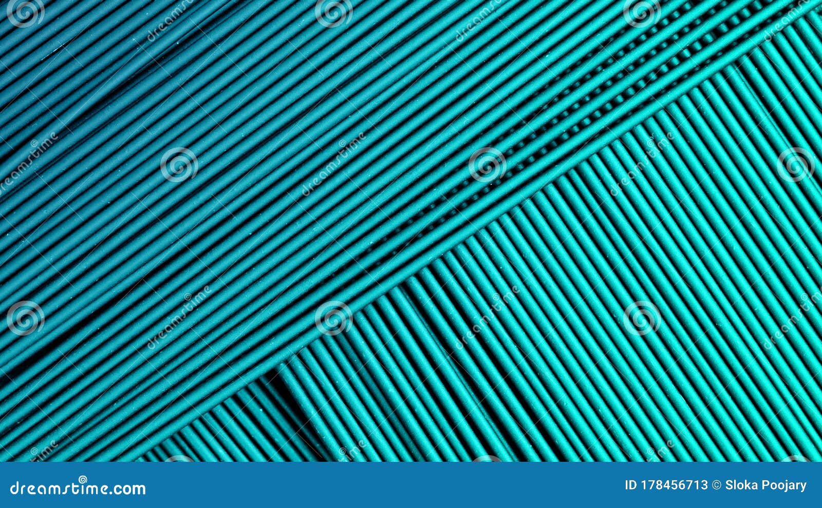 Teal Or Green Colored Thick Wire Shape Diagonal Lines 3,parallel Lines ...