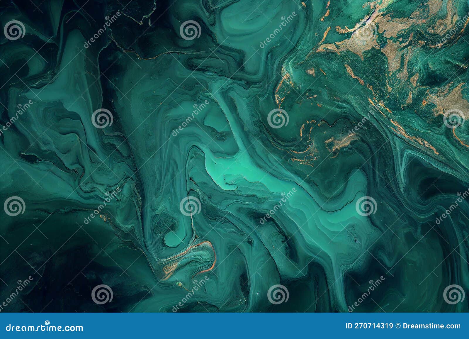 Teal and Green Marble Texture..generative Ai Stock Illustration ...