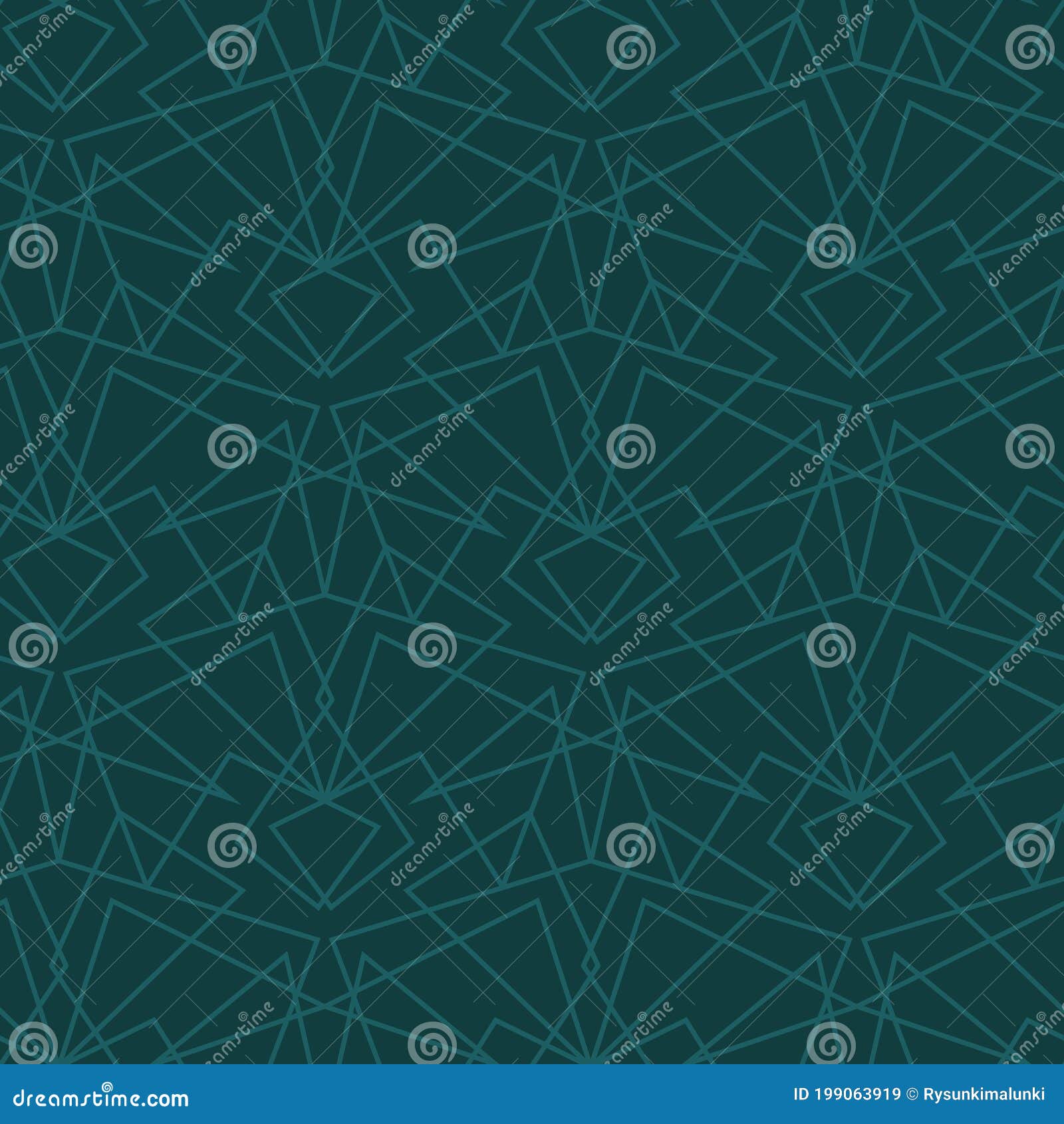 Teal Linear Geometric Grid Seamless Vector Pattern Stock Vector ...