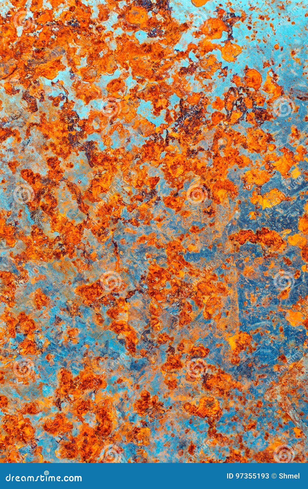 Rust Texture On Metal Wall Stock Photo | CartoonDealer.com #195213642