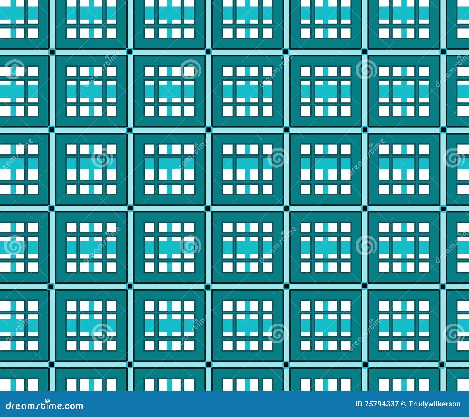 Teal Plaid Graphic Background Stock Illustration - Illustration of ...